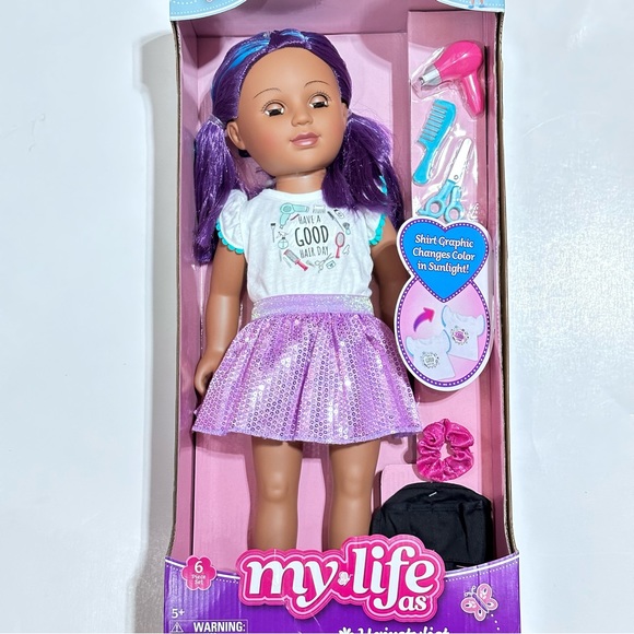 My Life As | Toys | My Life As Poseable Hairstylist Doll Playset 6 ...
